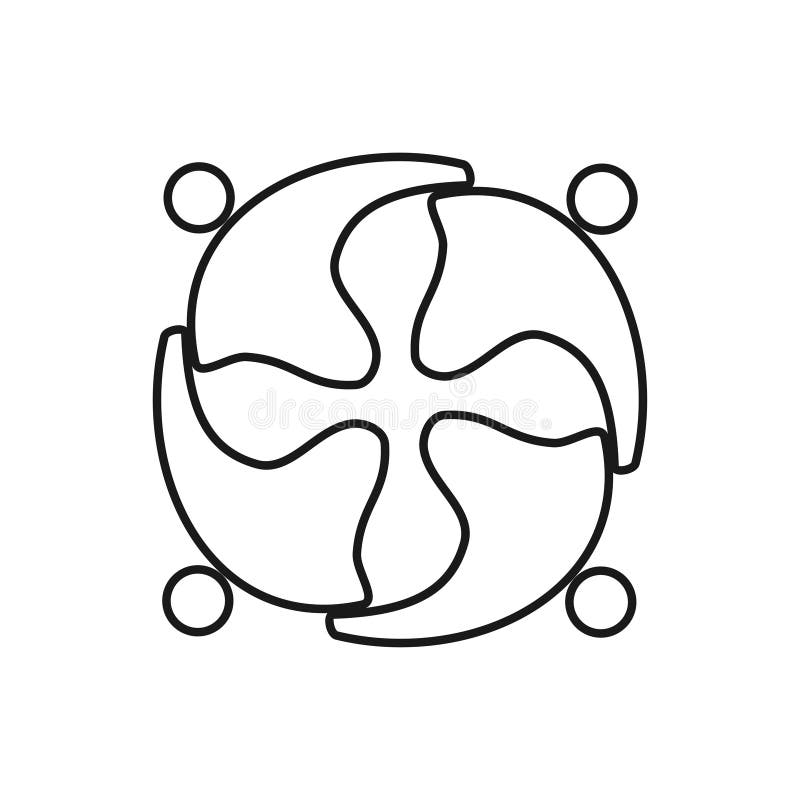 People rotation logo stock vector. Illustration of abstract - 24630731