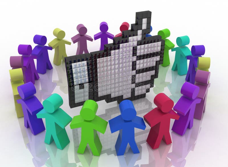 Hand thumb up gesture stock illustration. Illustration of approval ...