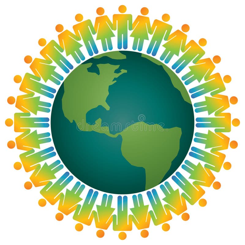 People round the world stock vector. Illustration of global - 14296546