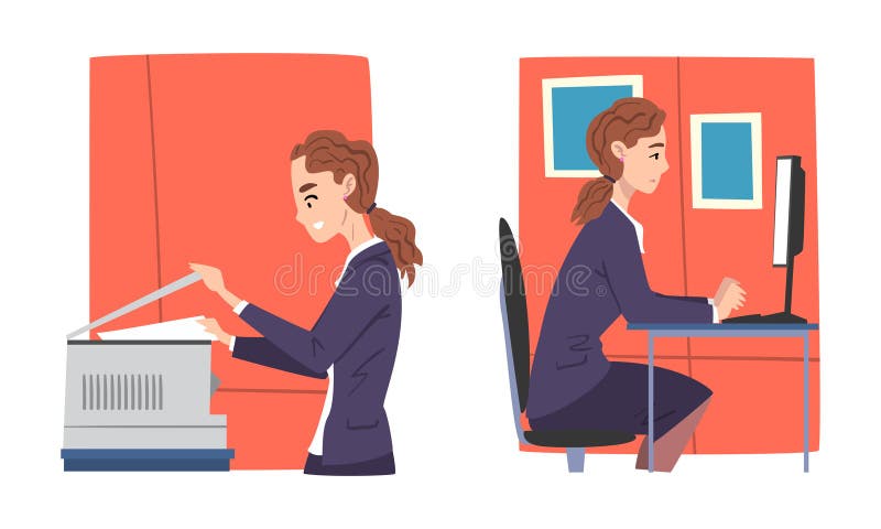 Document Scanning Cartoon Stock Illustrations – 311 Document Scanning ...