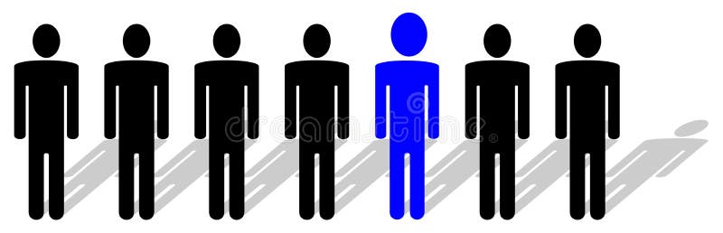 People in row stock vector. Illustration of crowd, head - 2237650