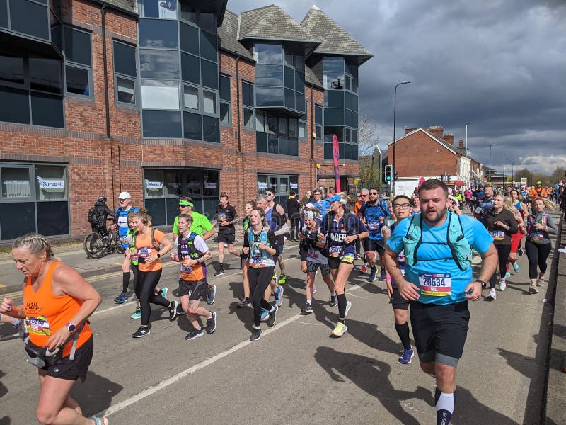 People Run with Pacer at Manchester Marathon 2022 Editorial Stock Photo ...