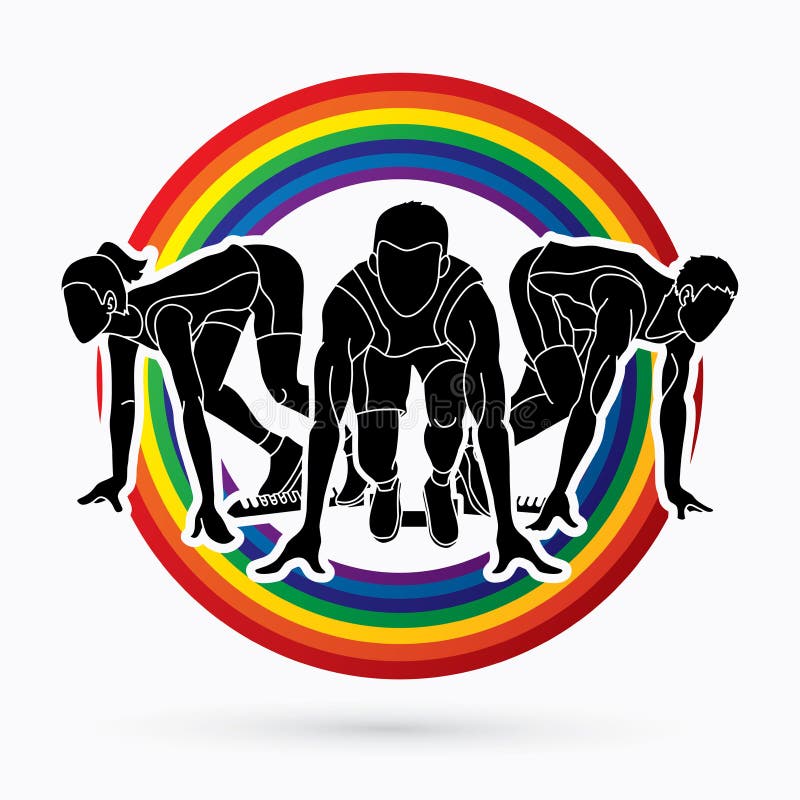 People Run, Runner, Marathon Running, Team Work Running, Group of ...