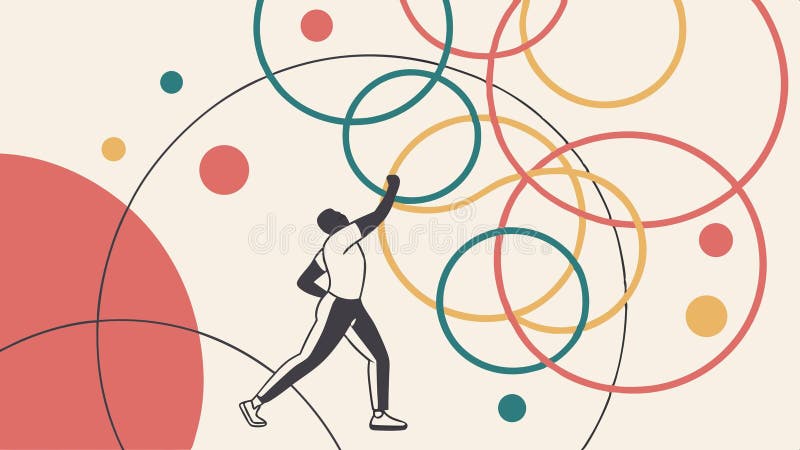 People Running Abstract Geometric Pattern Sports Motion Vector Design ...