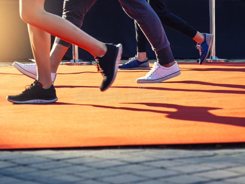 People Running Outdoor Activity Healthy Lifestyle Stock Photo - Image ...