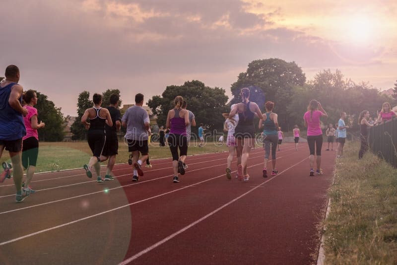 People running editorial photo. Image of exercise, outdoor - 57671601