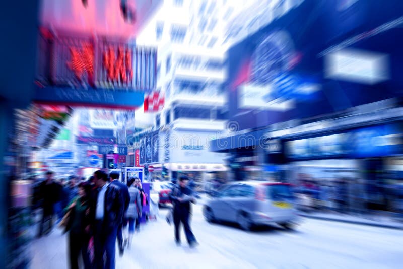 People Rushing on the Street Stock Photo - Image of arrival, commuter ...