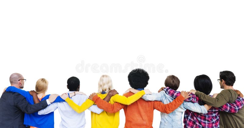 People S Hands on Each Other S Shoulder Stock Photo - Image of multi ...