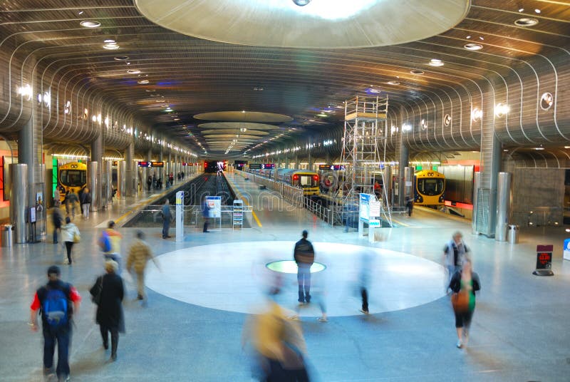 People S Motion on Subway Platform Stock Image - Image of railroad ...