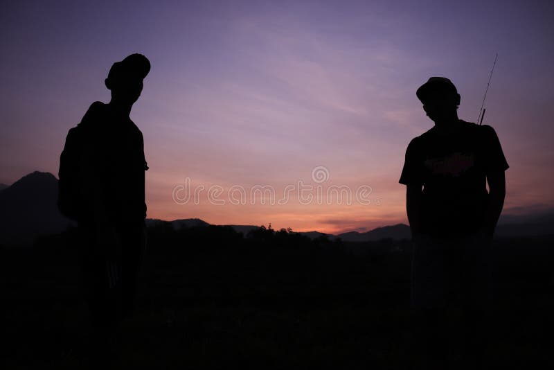 People`s Shadow at Dusk at Night Stock Photo - Image of afternoon ...