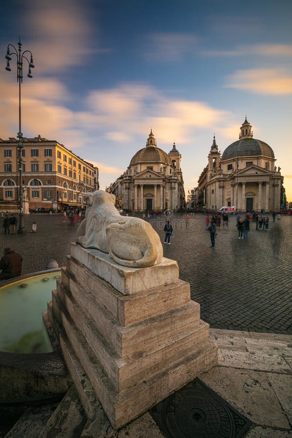 People S Square, Rome, Italy Editorial Photo - Image of lion, europe ...