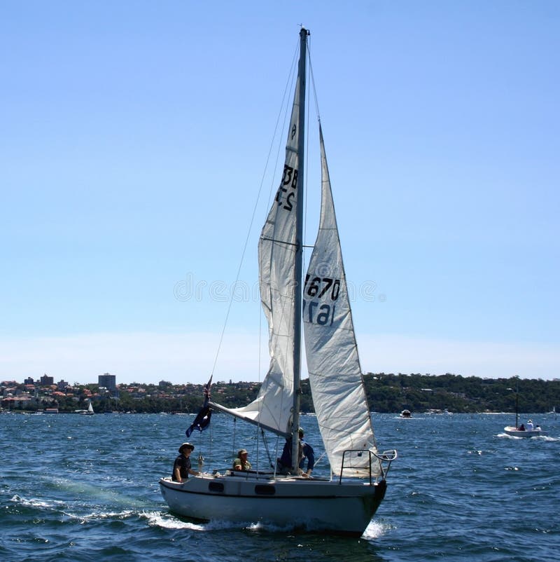 People Sailing Yacht In Sea Stock Photo - Image: 1876064