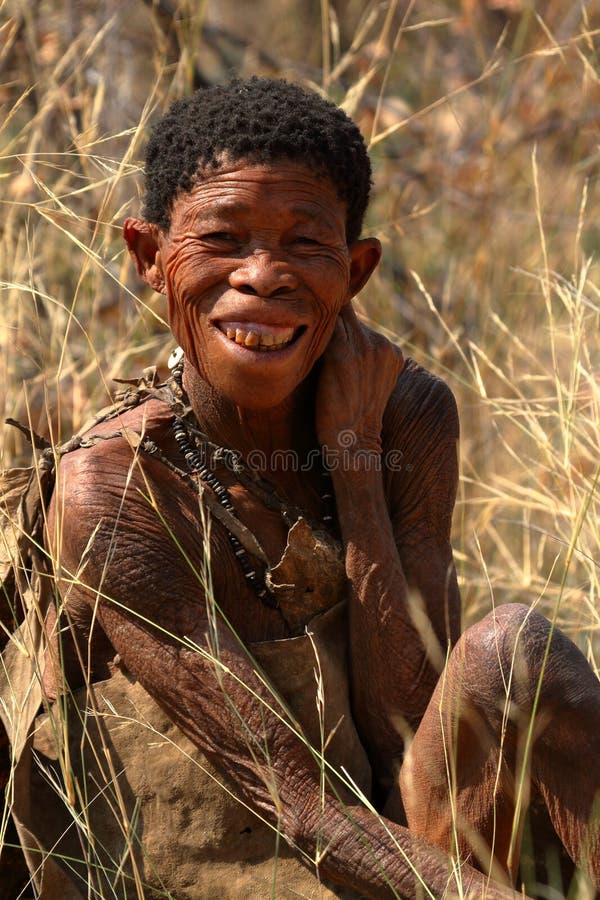 People of the San Tribe in Namibia Stock Photo - Image of straw, group ...