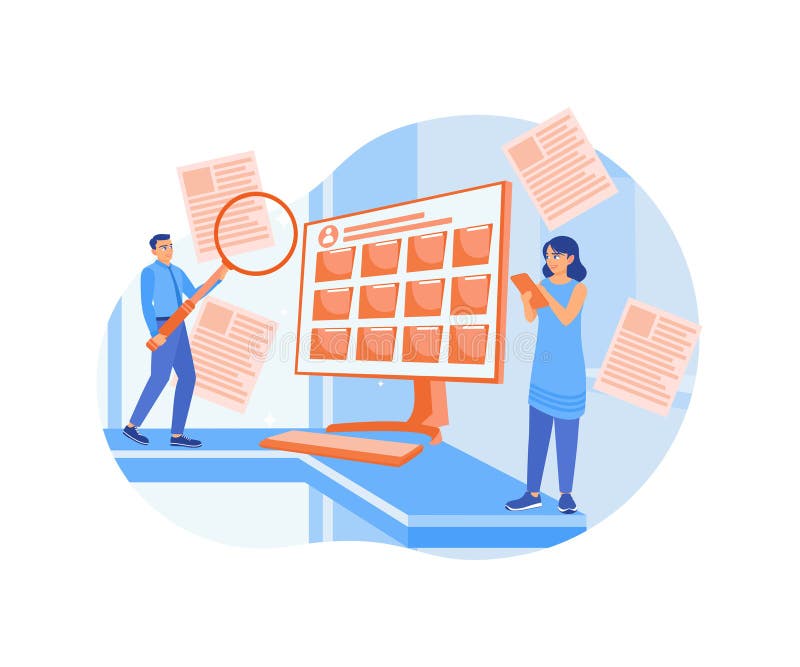 People Save Files in File Managers. Employees Search and Index File ...