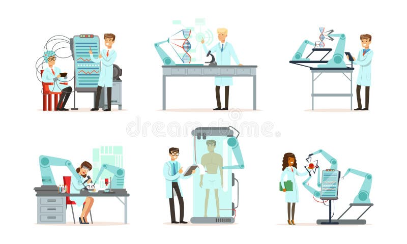 People Scientist Character in Innovation Laboratory Conducting ... People Scientist Character in Innovation Laboratory Conducting ...