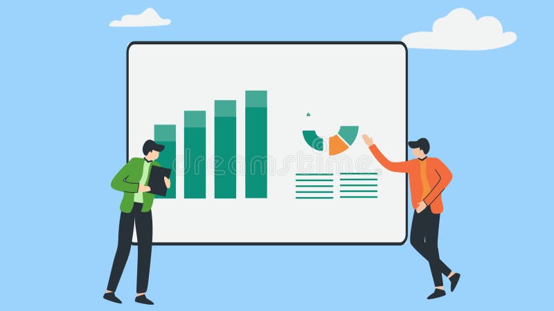 People Screen Dashboard Data Statistic Analytics Animation, Infographic ...