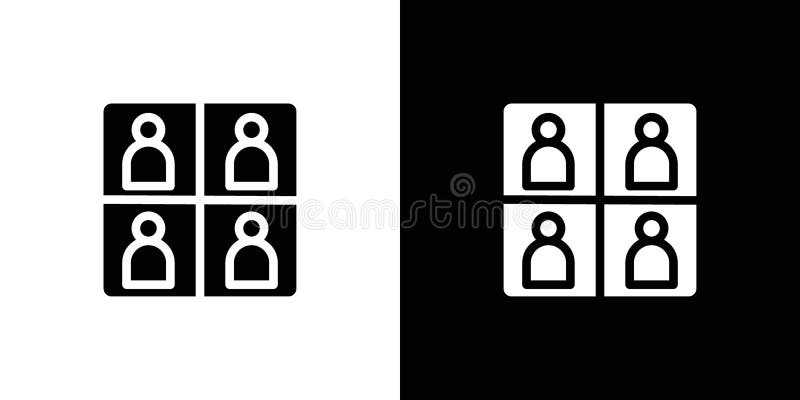 People Segmentation Icon Logo Set Vector Stock Vector - Illustration of ...
