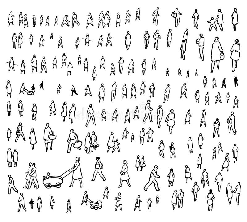 People set stock vector. Illustration of people, girl - 161337600