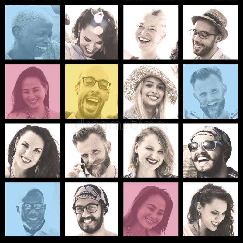 People Set of Faces Diversity Human Face Concept Stock Photo - Image of ...