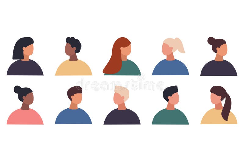 People Set - Stock Vector Illustration Stock Illustration ...