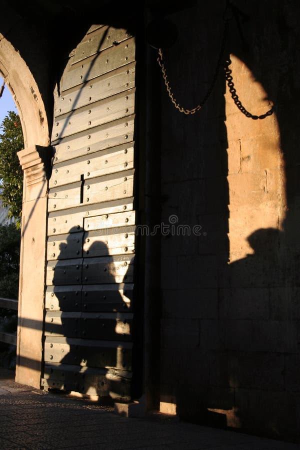 People in shadow stock photo. Image of door, power, night - 8460312