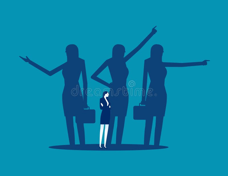 People in the Shadow of the Interest Try To Capture Customers. Business ...