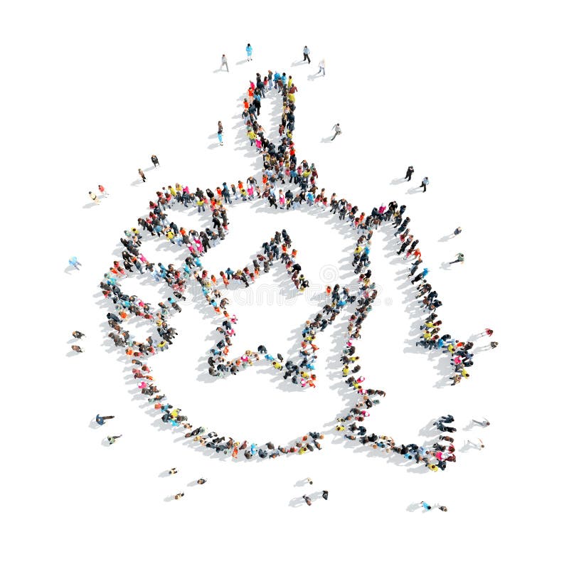 People in the Shape of Christmas Decorations Stock Image - Image of ...