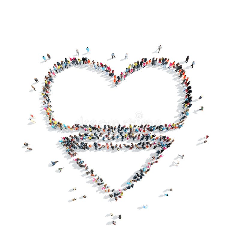 Group People Shape Heart Stock Illustrations – 3,519 Group People Shape ...