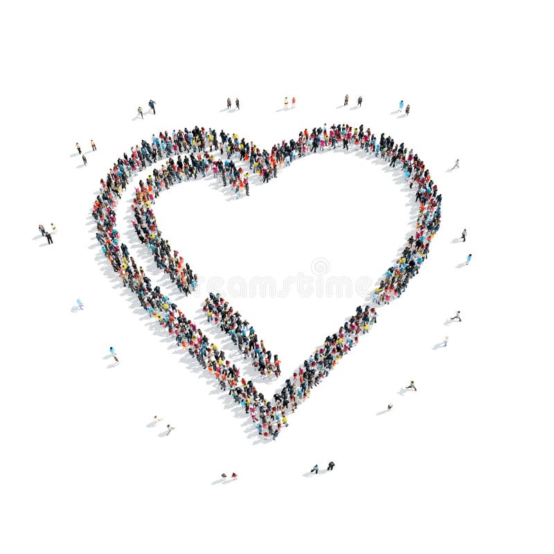 People in the Shape of Playing Cards Stock Illustration - Illustration ...