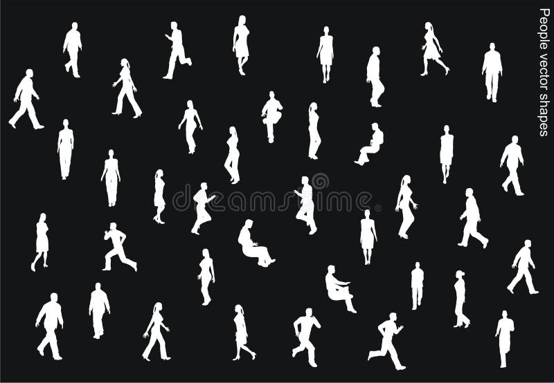 People shapes stock illustration. Illustration of models - 6530835