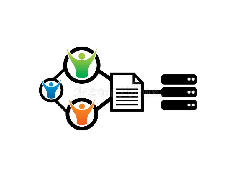 People Share Data Logo Symbol or Icon Template Stock Vector ...