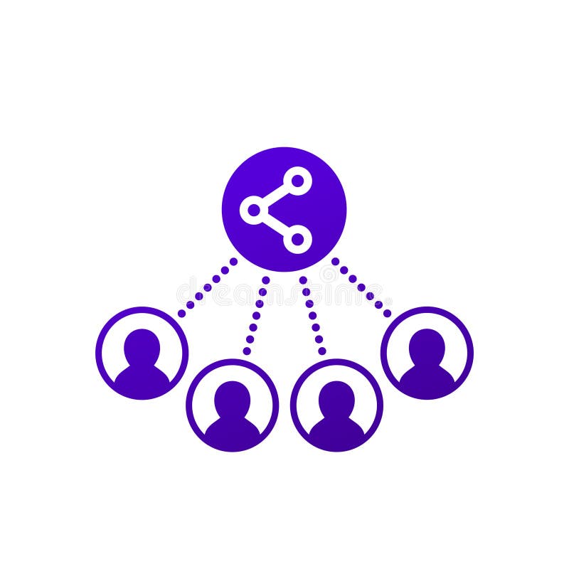 People Sharing Icon for Web and Apps Stock Illustration - Illustration ...
