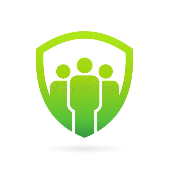 People Shield Logo Design Template Stock Vector - Illustration of ...