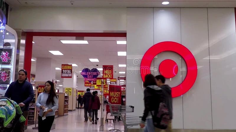 People Shopping Inside Target Store Stock Video - Video of supermarket ...