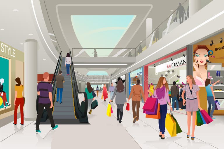 Shopping Mall Cartoon Stock Illustrations – 12,954 Shopping Mall ...