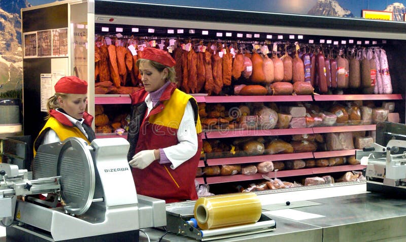 People Shopping in Supermarket Store. Editorial Photography - Image of ...
