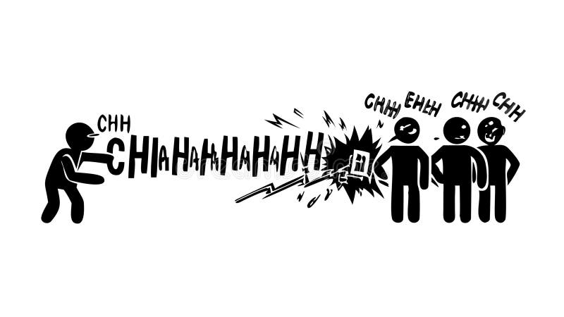 People Shouting in a Loud Crowd, Vector Design Generative AI Stock ...