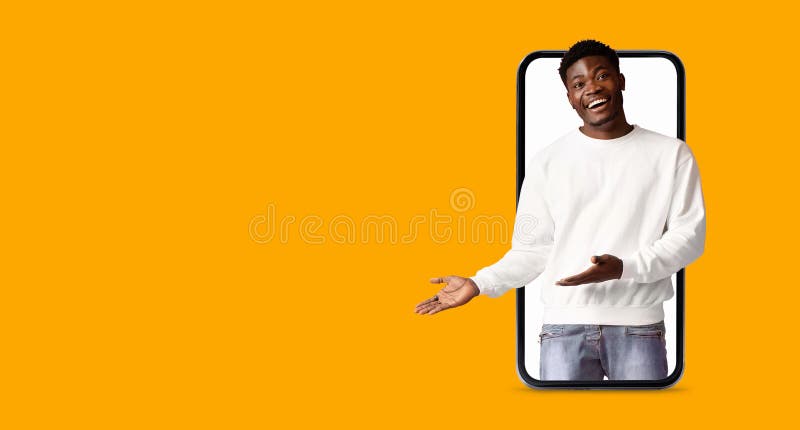 People Showcasing Smartphone Technology with a Large Screen for ...