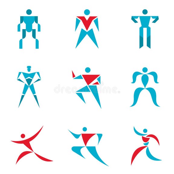 People Signs - Creative Vector Collection. Human Figures - Vector Icons ...