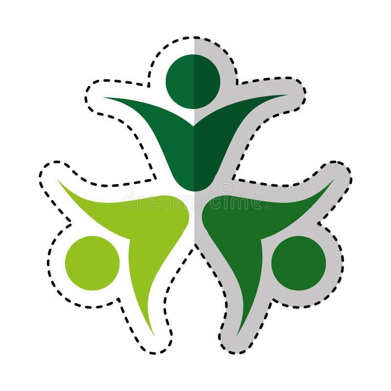 Teamwork Ecology Concept Icon. Nature Health Symbol Icon Image Logo ...