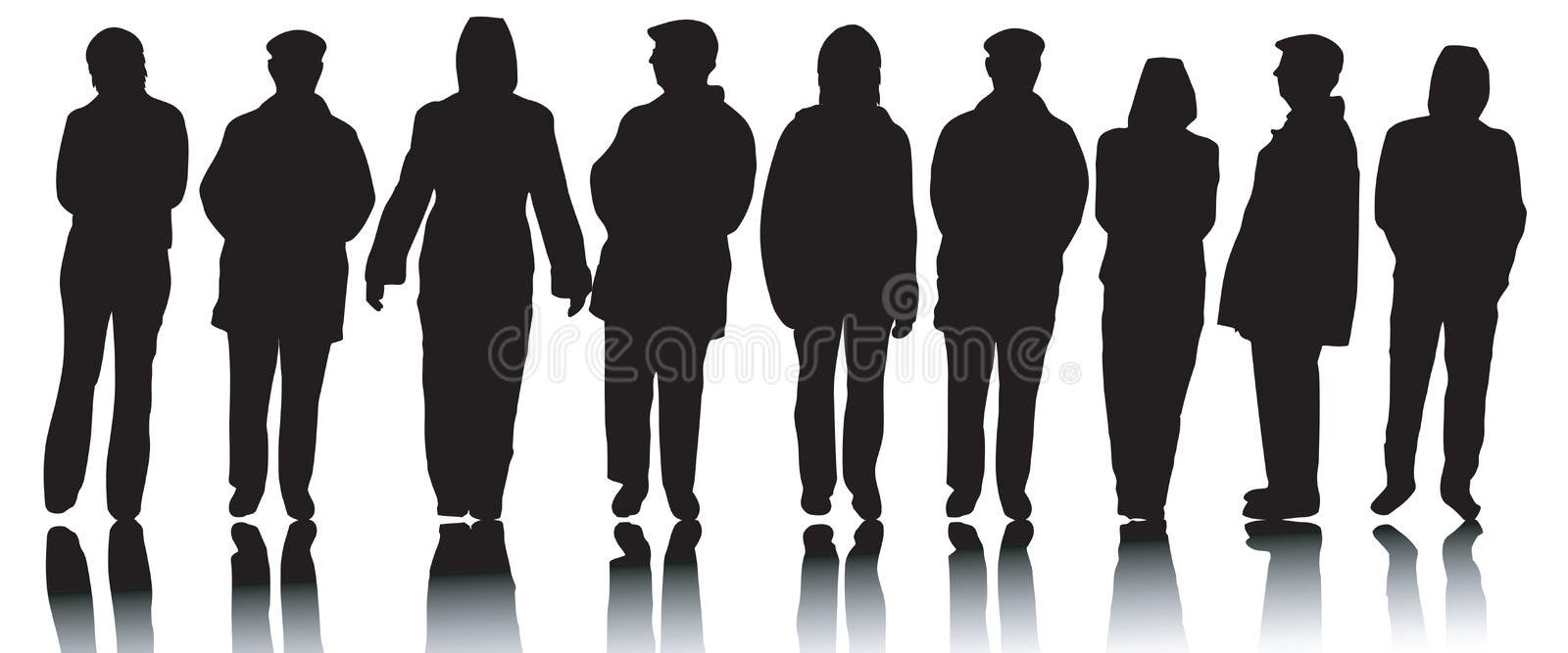 Group of 12 friends stock vector. Illustration of standing - 1580497