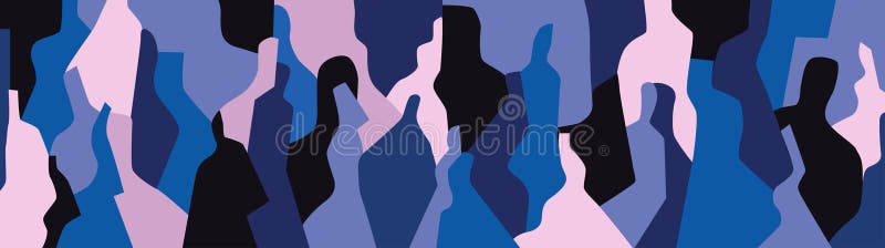 Group of People Virtual Reality Abstract Vector Background Stock ...