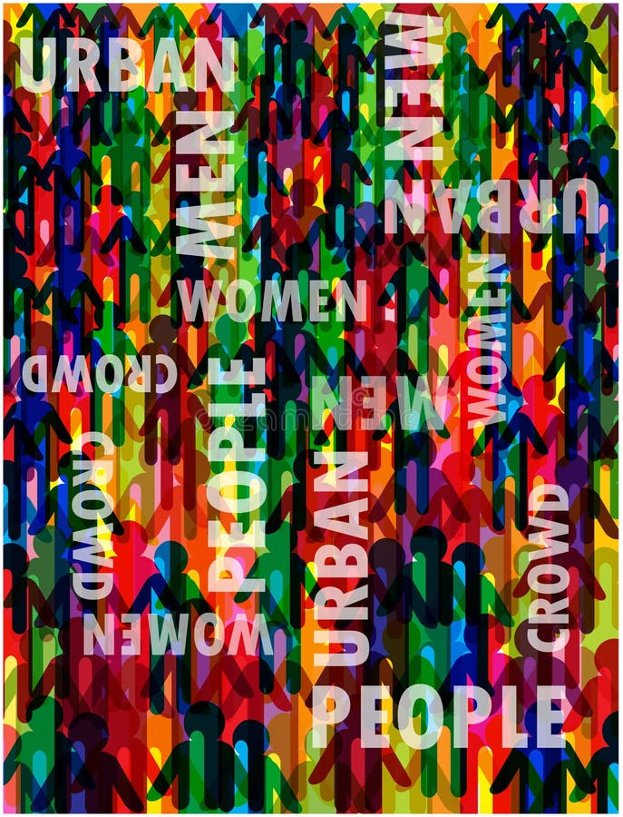 People Silhouettes Background Stock Vector - Illustration of pattern ...