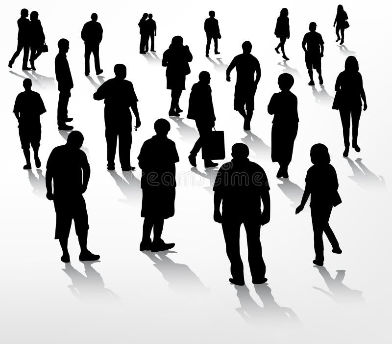 People silhouettes stock vector. Illustration of silhouettes - 47468753