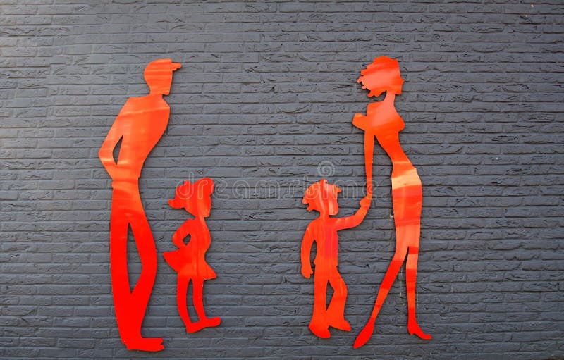 People silhouettes on wall stock image. Image of close - 15115787