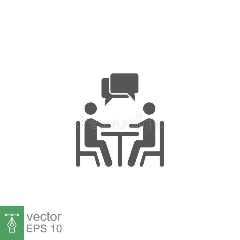 People Sitting Around Table Talking Icon Stock Illustrations – 98 ...