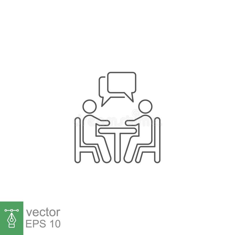 People Sitting Around Table Talking Icon Stock Illustrations – 98 ...