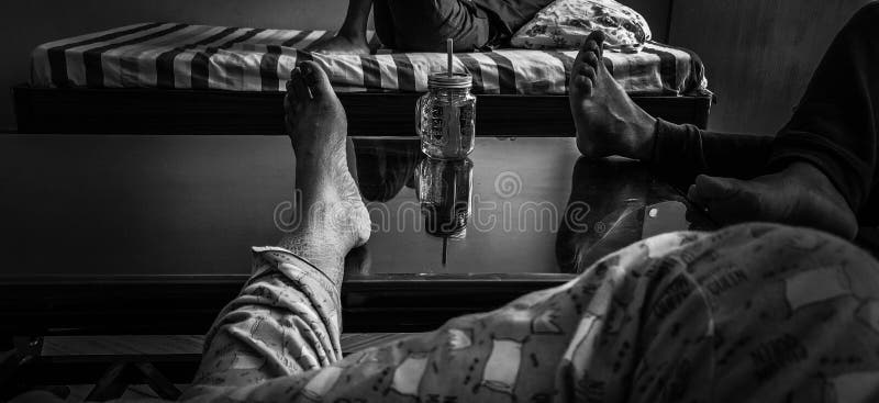 People Sitting at Home Together, Quarantine Days Stock Photo - Image of ...