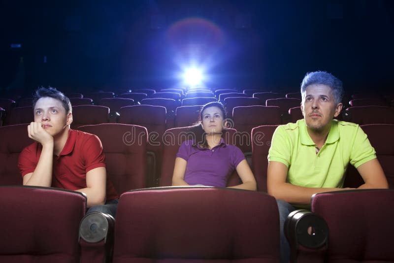 People Sitting in Movie Theater Stock Image - Image of people, group ...