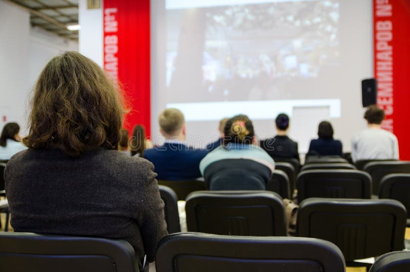 People Sitting at a Seminar Editorial Image - Image of view, projector ...